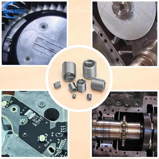 Robust M10 M12 Na0276 Metric Helical Coil Tangless Screw Thread Insert