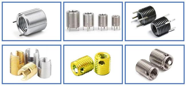 Robust M10 M12 Na0276 Metric Helical Coil Tangless Screw Thread Insert