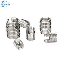 China Rotation Direction Right Rotation Three Hole Threaded Insert Ss303 Metric 302 Thick Wall Self Tapping M5 Thread Insert for sale