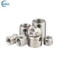 China Rotation Direction Right Rotation Three Hole Threaded Insert Ss303 Metric 302 Thick Wall Self Tapping M5 Thread Insert for sale