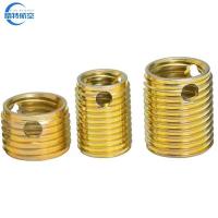 China Metric Thread Sizes High Precision 308 Slotted Thickwall Selftapping Slotted Insert Self-Tapping Threaded Inserts for sale