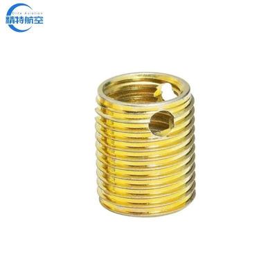 China Metric Thread Sizes High Precision 308 Slotted Thickwall Selftapping Slotted Insert Self-Tapping Threaded Inserts for sale