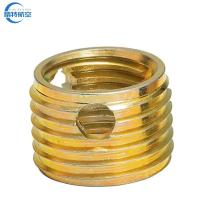 China Factory Customized Brass Insert with Cutting Bores Brass Threaded Insert Nut for sale