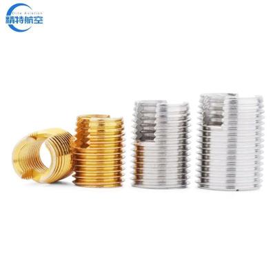 China 500pcs/bag Nickel Plated Unc 1/2 Slotted Self-Tapping Threaded Insert for Easy and Quick Installation for sale
