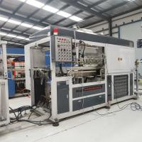 China 33KW Vacuum Thermoforming Machine 1220x710mm PLC Control Max Forming Depth 180mm for sale