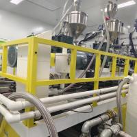 China Used High Speed PET Plastic Extruder 75/85 with Variable Speed Drive and PLC Control for sale