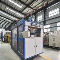 China Fully Automatic Plastic Thermoforming Machine 750x430mm Forming Area 380V PLC Control for sale