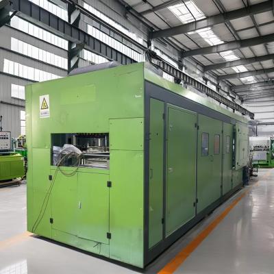 China Used automatic boxes/plates/containers plastic egg tray making machine Three station Plastic Thermoforming machine for sale