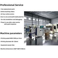 China Automatic Plastic Cup Printing Machine 220V 50Hz PLC Control UV Printer 3300mm for sale