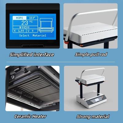 중국 가벼운 10kg 자동 3d 진공형 기계 소형 플라스틱 제품 최대 형상 높이 mm 200 mm 판매용