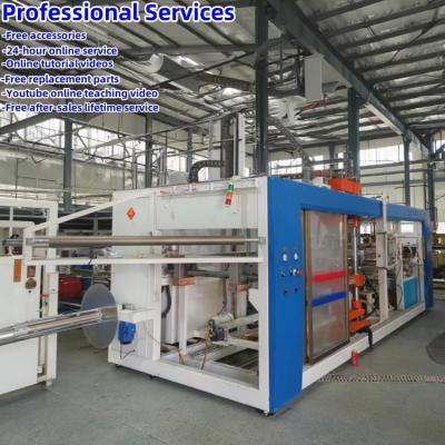 China Máquina de la caja de comida de plástico biodegradable industrial usada máquina de formación de vacío de una parada en venta