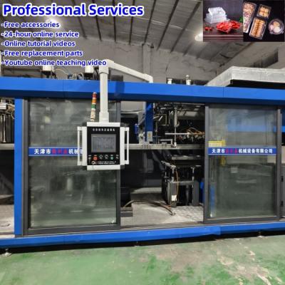 China Máquina de termoformado de cajas de comida rápida totalmente automática en venta