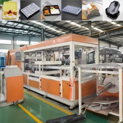 China Máquina de termoformado totalmente automática de tres estaciones en venta