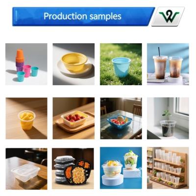 China PLC Controlled Plastic Thermoforming Machine for Disposable Cups for sale