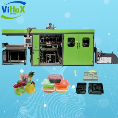 China Fully Automatic Plastic Cake Box Making Machine Plastic Lunch Box Making Machinery
 for sale
