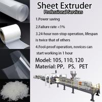 China PP PS Sheet Extruder Machine 0.35-1.5mm Thickness 720mm Width for Plastic Sheet Production for sale