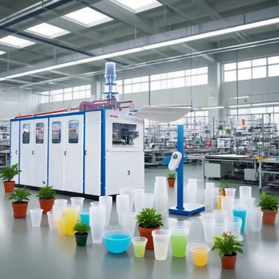 China PLC Plastic Thermoforming Machine for Lunch Boxes and Bowls for sale