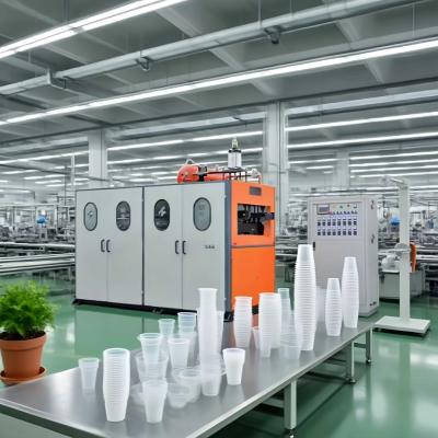 China PLC Controlled Disposable Plastic Cup Making Machine for sale