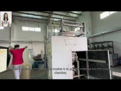 Button Control System Stainless Steel Plastic Crusher Machine for Shredding and Recycling