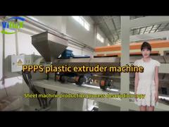 331 Screw Plastic Sheet Plastic Extrusion Machine With Customized Extrusion Die  Water Cooling System