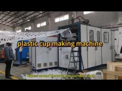 11KW Potência de aquecimento Máquina de fabricação de potes de flores de plástico totalmente automática para produção de caixas de copos e bolos de plástico