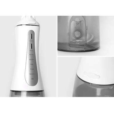 Cina acqua elettrica orale senza cordone ricaricabile Flosser, acqua Flosser dentario di Irrigator del pulitore impermeabile orale del dente 350ml in vendita