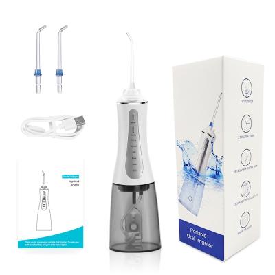 Cina acqua elettrica orale senza cordone ricaricabile Flosser, acqua Flosser dentario di Irrigator del pulitore impermeabile orale del dente 350ml in vendita