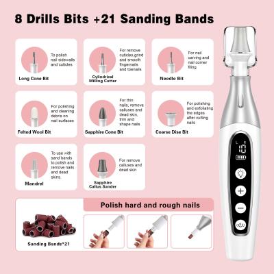 China Electric Manicure Professional Portable Pedicure Nail File Set Electric Nail Drill for sale