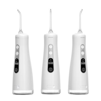 Cina Oral Irrigator Dental Care 350ml Tank LED Display Rechargeable USB Portable Water Flosser in vendita