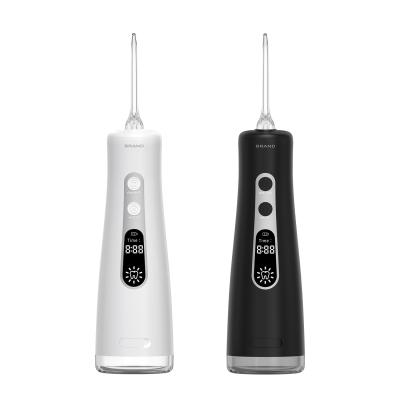中国 Oral Irrigator Dental Care 350ml Tank LED Display Rechargeable USB Portable Water Flosser 販売のため