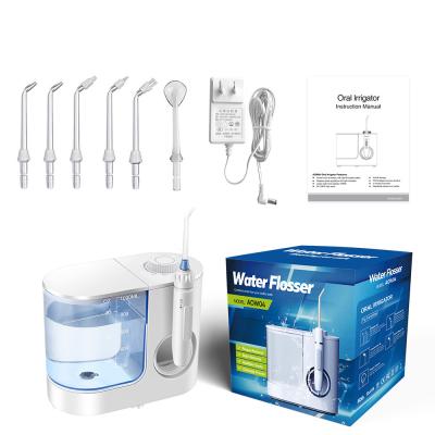 China RoHS Pressure Pulse Water Flosser With UV Sterilizer 6 Multifunctional Jet Tips for sale