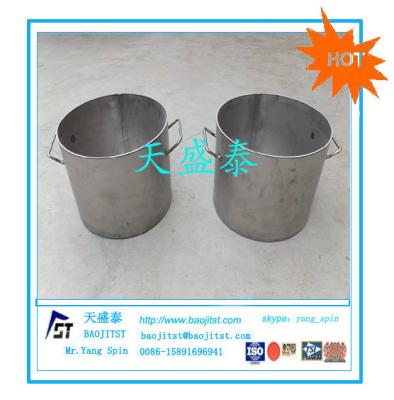 China Titanium barrels titanium crucible pure titanium crucible titanium alloy crucible for sale