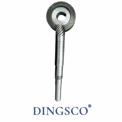 China High-Precision Transmission Orthogonal Grinding Gear with ISO 4-6 Grade Accuracy and Steel Material for Extra Long Integral Shaft Gear for sale