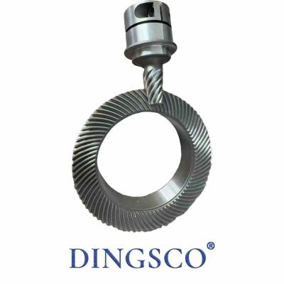 China High Precision Orthogonal 10-Speed Ratio Reduction Gear with ISO 4-6 Grade Accuracy and Spiral Shape for sale