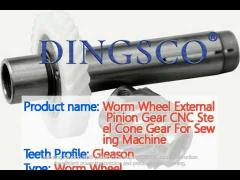 worm wheel external pinion gear cnc steel cone gear for sewing machine