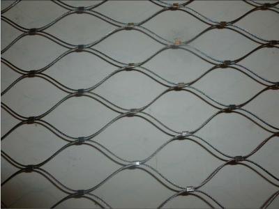 China Flexible Black Oxide 7*7 SS X-Tend Ferrule Wire Rope Mesh For Decorative for sale