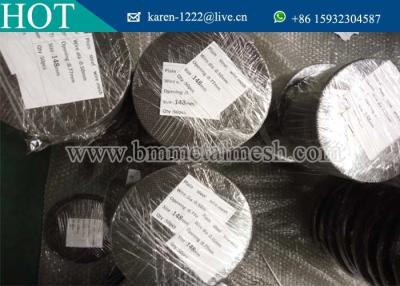 China Wholesale 30*150 mesh Black Wire Mesh Filter Disc For Plastic Recycle for sale