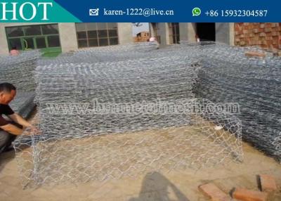 China 80*100mm Galvanized Double Twist Hexagonal Wire Netting for sale