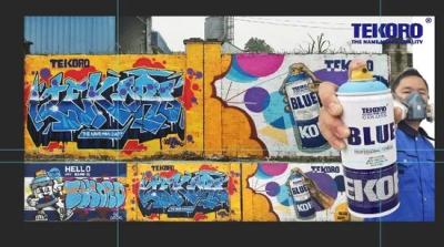 China Eco-Friendly High-Efficiency Quick Drying Graffiti Spray Paint and Aerosol Spray Paint for sale