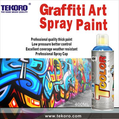 China Fading Resistant 400ml Graffiti Spray Paint with Three Years Validity for Artists and Professionals for sale