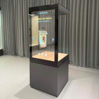 Quality Modern Museum Display Cabinet Custom OLCD Touchscreen Freestanding Display for sale