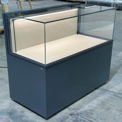 China Flip Open Counter Display Case Countertop Vitrine, Five Glass Faces, Full Circle, Microclimate, Books for sale