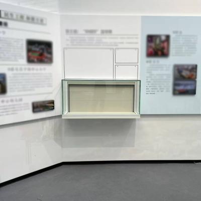 China Wall-hung Museum Vitrine Saves Room One Or Multiple for Auxiliary Exhibits Hanging Case for sale