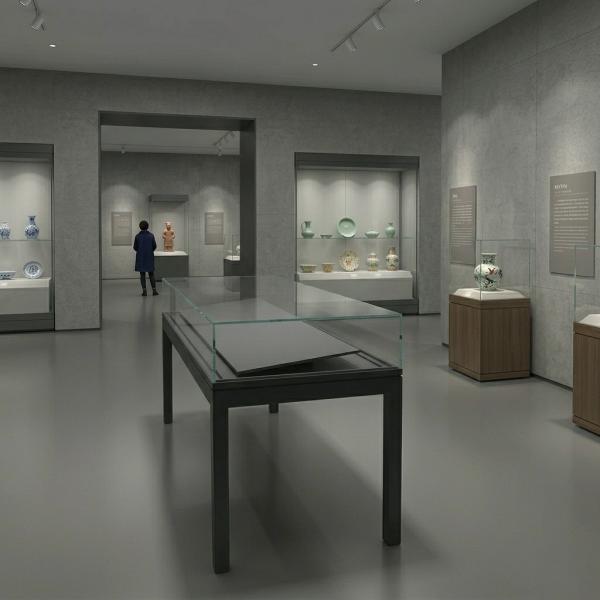 Quality Moisture Resistant Table Glass Display Case For Historical Collections Storage for sale