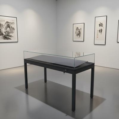 China Visible Glass Tabletop Display Case For Ancient Painting Calligraphy Storage for sale