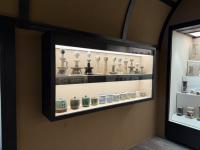 Quality Functional Museum Hanging Display Cabinet With Double Layered Design for sale