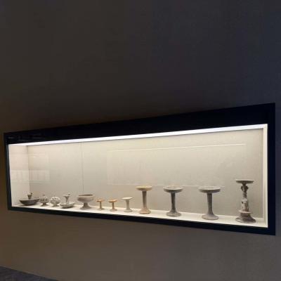China Safety Wall Display Cabinet Niche Glass Cabinet With Space Saving Design for sale