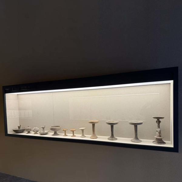 Quality Safety Wall Display Cabinet Niche Glass Cabinet With Space Saving Design for sale