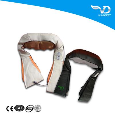 China Shiatsu Vibration Neck Shoulder Massager with Heat for Car Home and Office for sale
