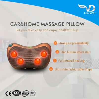 China 2017Hot Sell Smart Electric Shiatsu Neck Car Massage Pillow With Manufacturer& Battery Operated Vibrating for sale